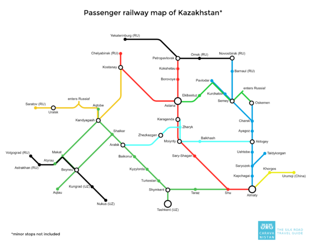 Train in Kazakhstan | Caravanistan